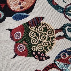 Hand Crafted | Bags | Woven Tapestry Owl Shopping Canvas Tote Shoulder ...